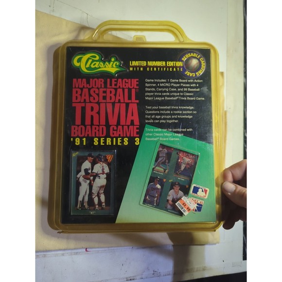 Toys | 1991 Classic Major League Baseball Trivia Board Game Series 3 ...
